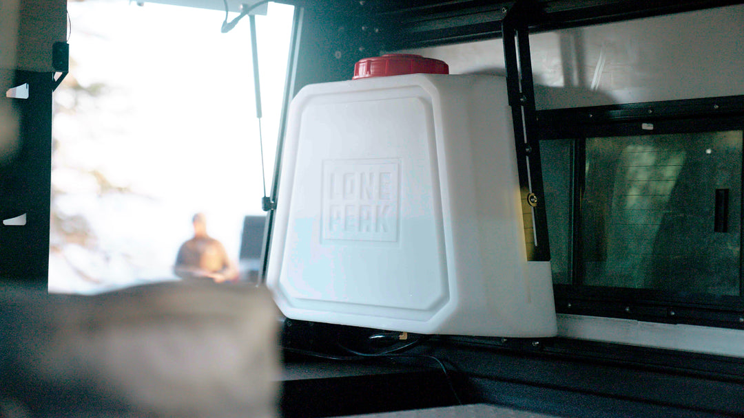 10 Gallon Powered Water Tank — Lone Peak Camper V2 – Lone Peak Overland
